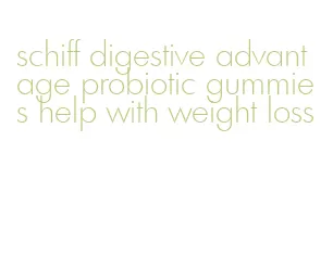 How Do Schiff Digestive Advantage Probiotic Gummies Influence Weight ...